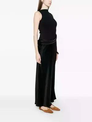 Nanushka Sleeveless Draped Maxi Dress - Black