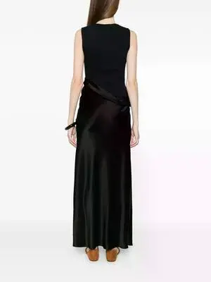 Nanushka Sleeveless Draped Maxi Dress - Black