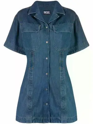 DIESEL® Denim Shirt Dress - Blue