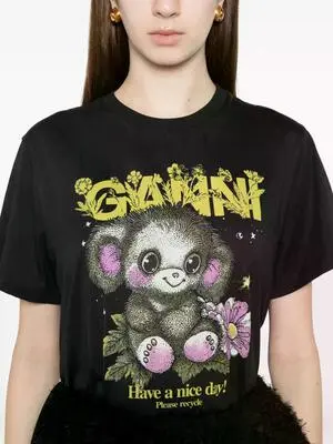 GANNI Have A Nice Day" Graphic T-shirt