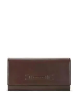 Elisabetta Franchi Leather Clutch Bag - Brown