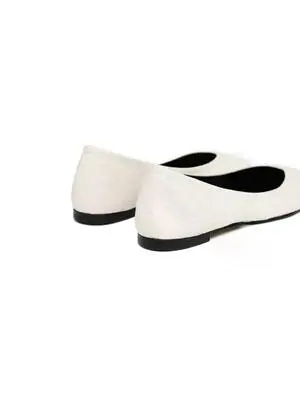 Jacquemus Beige Toe Detail Ballet Flats - Neutrals