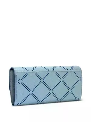 Furla Iride Turnlock Patterned Wallet Blue