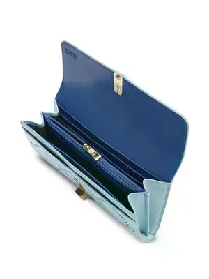Furla Iride Turnlock Patterned Wallet - Blue