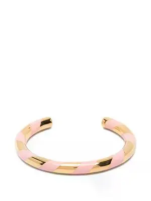 AURÉLIE BIDERMANN Positano Striped Cuff Bracelet - Gold