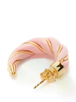 AURÉLIE BIDERMANN Tone Twisted Hoop Earrings - Gold