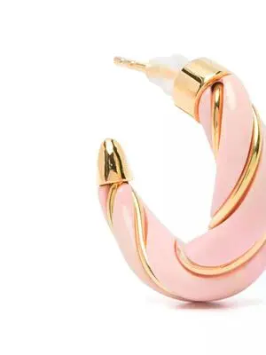 AURÉLIE BIDERMANN Tone Twisted Hoop Earrings