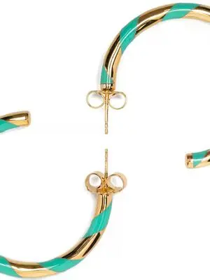 AURÉLIE BIDERMANN Positano Twisted Hoop Earrings