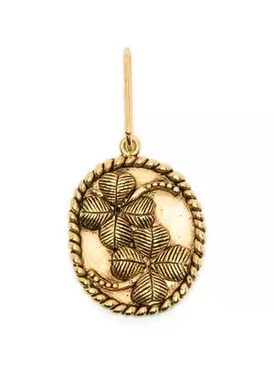 AURÉLIE BIDERMANN Zodiac Gemini Clover Charm Necklace - Gold