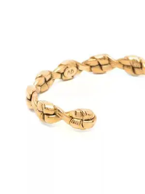 AURÉLIE BIDERMANN Tone Braided Open Cuff Bracelet - Gold