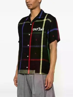 KHOKI Plaid Text Shirt