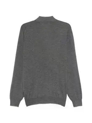 Brunello Cucinelli Button Long-sleeve Polo Shirt - Grey