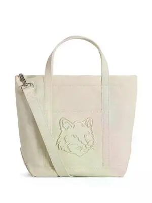 Maison Kitsuné Fox Head Tote Bag - Neutrals