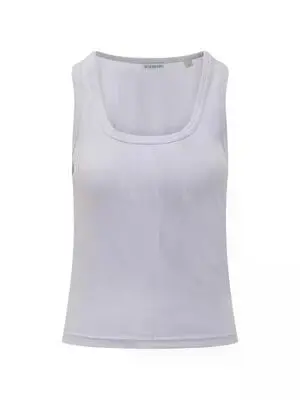 Burberry Ribbed Knit Tank Top - Purple