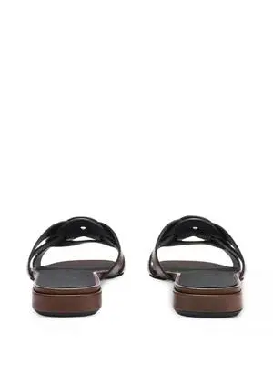 Furla Leather Sandals - Brown