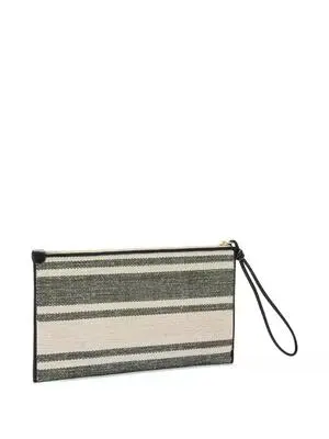 Furla Iride Striped Clutch Bag - Blue