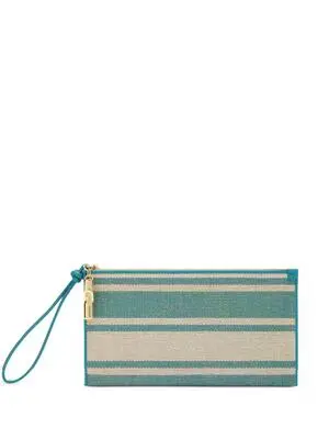 Furla Iride Striped Clutch Bag - Blue