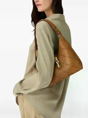 Furla Goccia Perforated Calfskin Hobo Bag