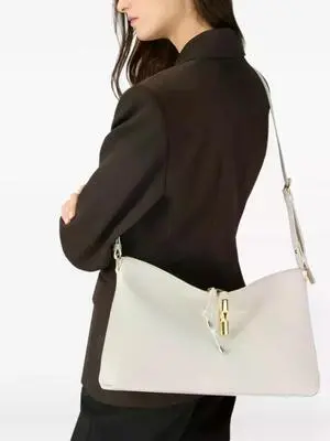 Furla Large Debby Shoulder Bag - White