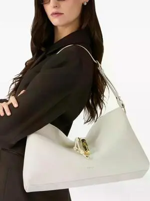 Furla Large Debby Shoulder Bag - White