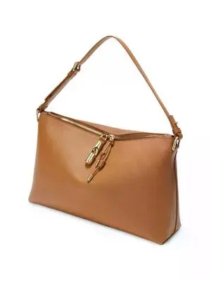 Furla Debby Charm Zip Shoulder Bag - Brown