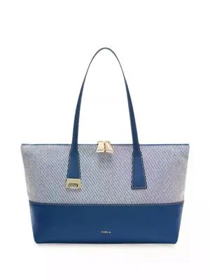 Furla Olivia Striped Tote Bag