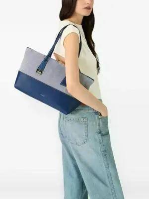 Furla Olivia Striped Tote Bag
