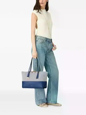 Furla Olivia Striped Tote Bag