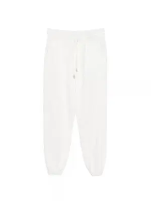Eleventy Drawstring Panelled Sweatpants - White