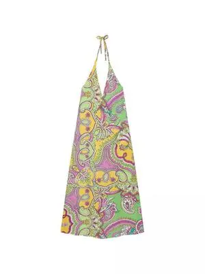 Malìparmi Hippie Lotus V-neck Dress - Yellow