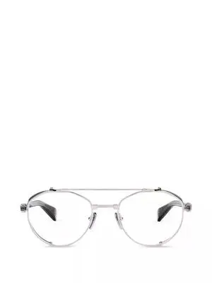 Balmain Round Frame Glasses - Silver