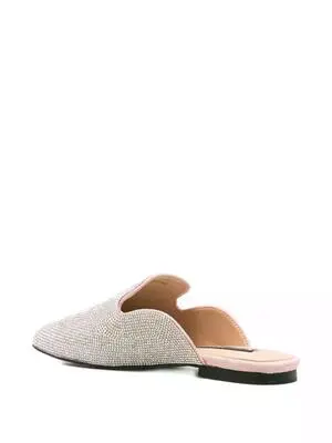 TWENTY FOURHAITCH Aukena Embellished Mules - Pink