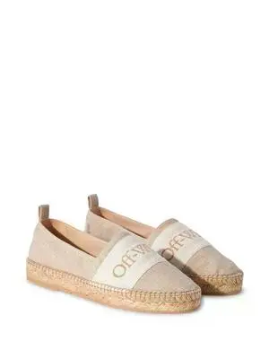 Off-White Off-White Canvas Espadrilles With Logo Detailing Neutrals
