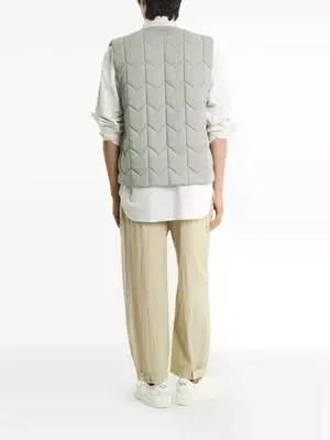 Maison Kitsuné Quilted Press-stud Fastening Vest