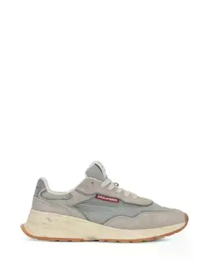 Dsquared2 Panelled Lace-up Low Top Sneakers - Grey