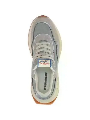 Dsquared2 Panelled Lace-up Low Top Sneakers - Grey