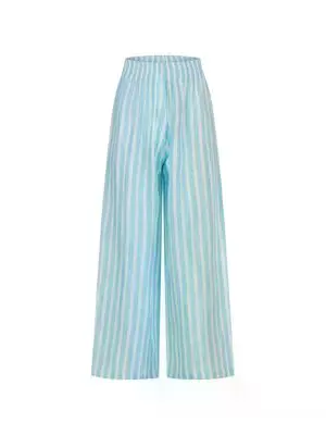 PARAMIDONNA Cora Striped Trousers - Blue
