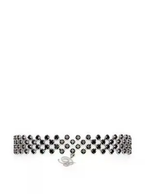 Blumarine Embellished Choker - Silver