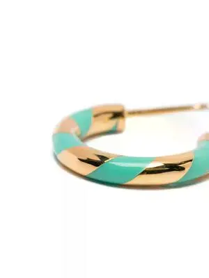 AURÉLIE BIDERMANN Positano Striped Hoop Earrings