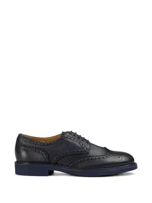 DOUCAL'S Leather Derby Shoes - Blue