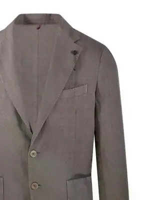 SANTANIELLO Buttoned Pocket Blazer - Grey