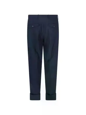 CRUNA Navy Pleated Trousers