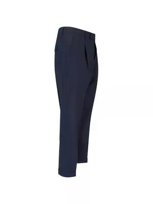 CRUNA Navy Pleated Trousers