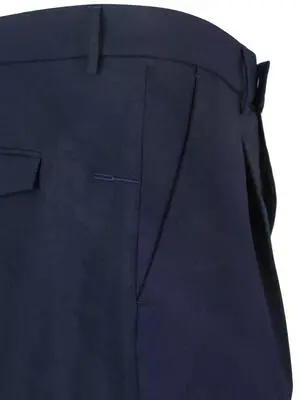 CRUNA Navy Pleated Trousers