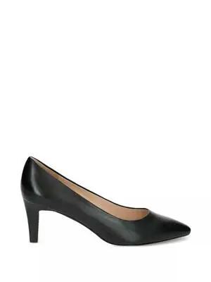 PETER KAISER Pointed Toe Block Heel Pumps - Black
