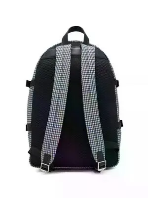 Emporio Armani Checkered Backpack - Neutrals