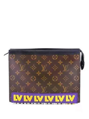 LOUIS VUITTON Pochette Voyage Limited Edition Mm Clutch Bag - Brown