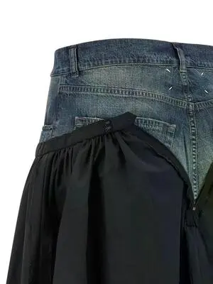 MAISON MARGIELA Denim Insert Midi Skirt