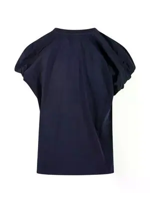 NUDE Ruched T-shirt - Blue
