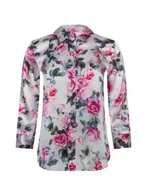 L'AGENCE Dani Floral Print Shirt